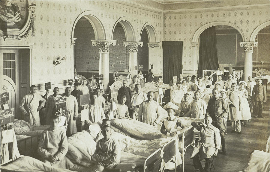 Ward Of A Military Hospital, Anonymous Drawing by Artokoloro - Fine Art ...