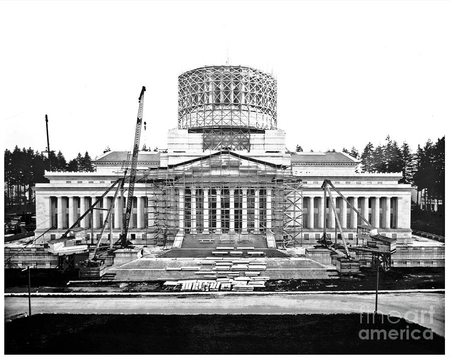 Washingtons Capitol Building Construction Photograph