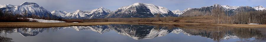 Waterton Lakes National Park Mountain Reflections - Alberta Photograph ...