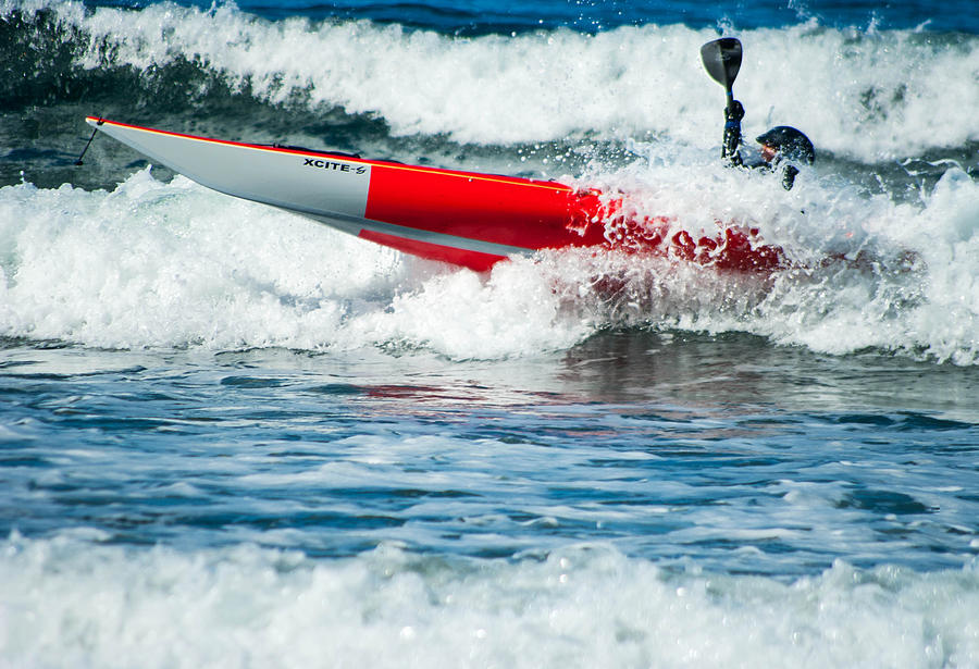 Wave Kayaker Photograph by Rod Mathis - Fine Art America