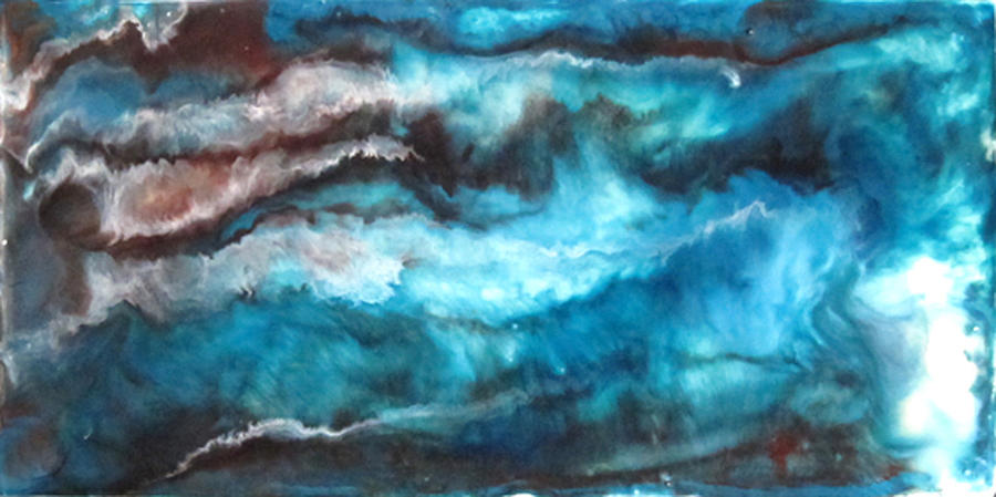 Wave Patterns Painting by Janet Gunderson - Fine Art America