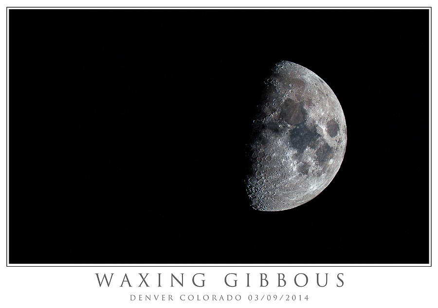 Waxing Gibbous Photograph by Howard Weitzel - Fine Art America