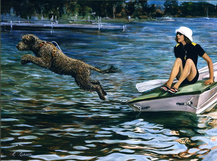 Webster over water Painting by Rick Reason - Fine Art America