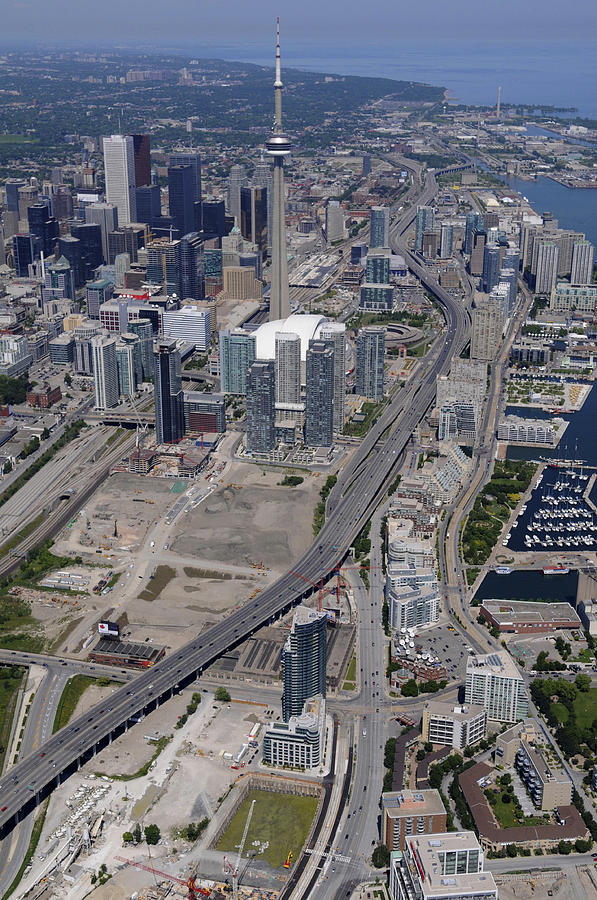 West Land Development With Downtown Photograph by Bernard Dupuis - Pixels