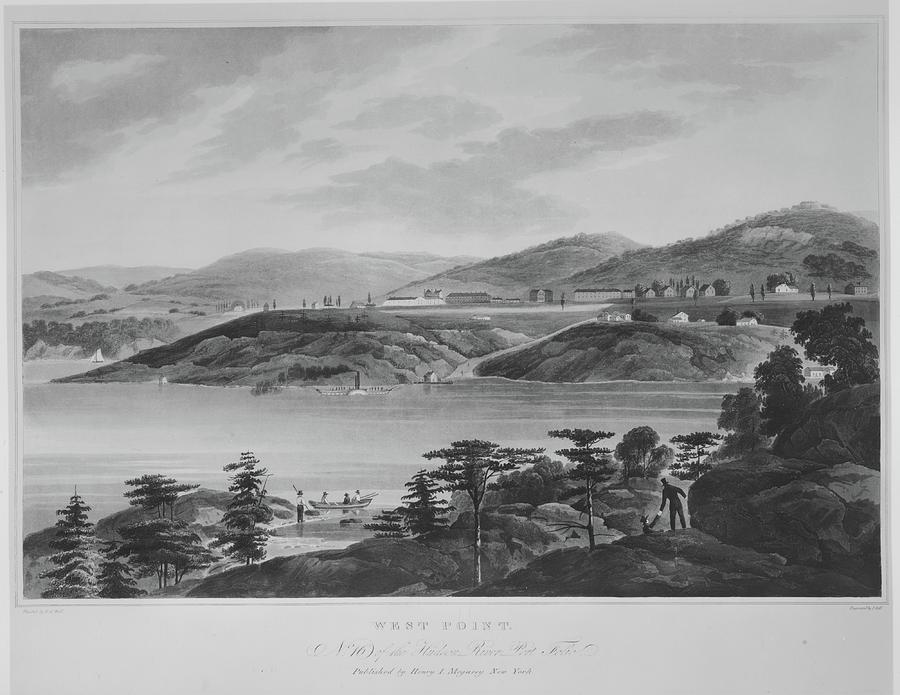 West Point No. 16 Of The Hudson River Drawing by after William Guy Wall | Fine Art America