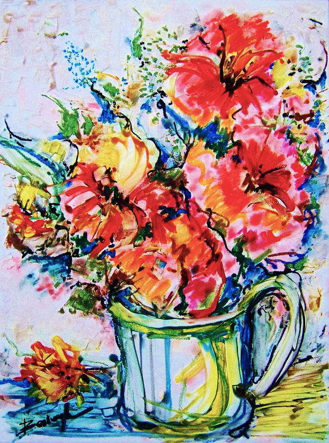 Wild Flowers Painting by Eva Balog-Sipos - Fine Art America