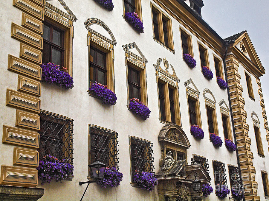 Window boxes in Germany Photograph by Howard Stapleton - Fine Art America