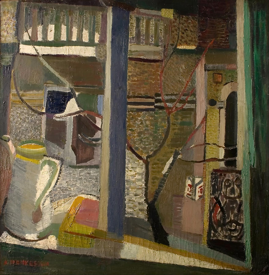 Window Composition Painting by Mountain Dreams - Fine Art America