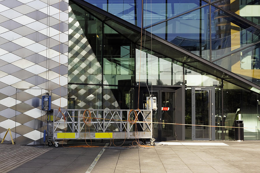 Windows washing platform Photograph by Aleksandr Volkov - Fine Art America