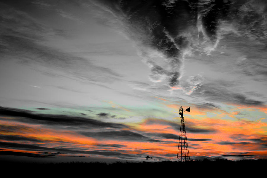 Windy Windmill Photograph by Miss Judith - Fine Art America