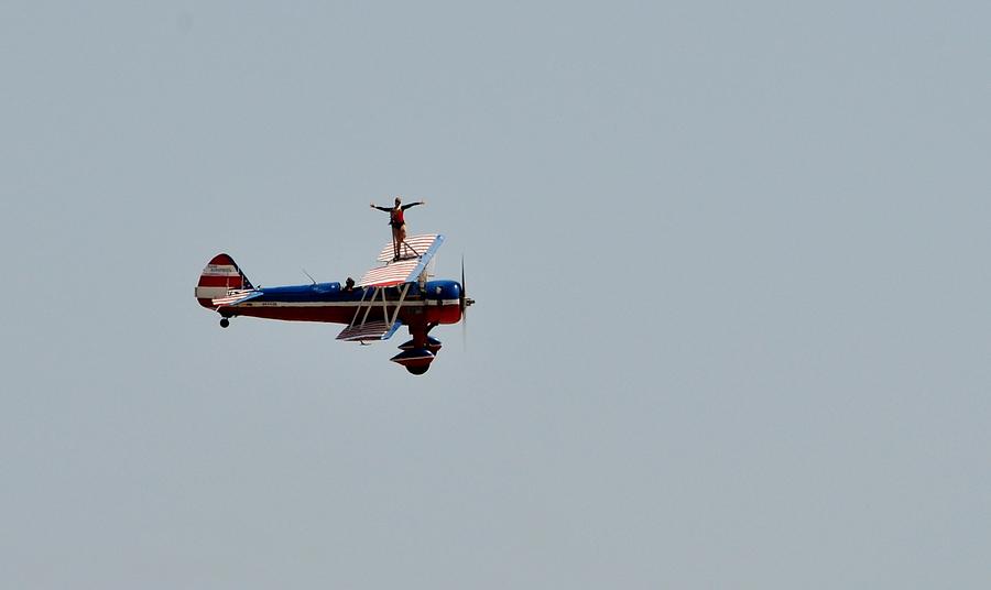 Wing Walker Pose Photograph by William Lumsden - Fine Art America