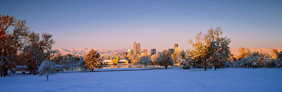 Winter In Downtown Denver, Colorado, Usa Photograph by Panoramic Images ...