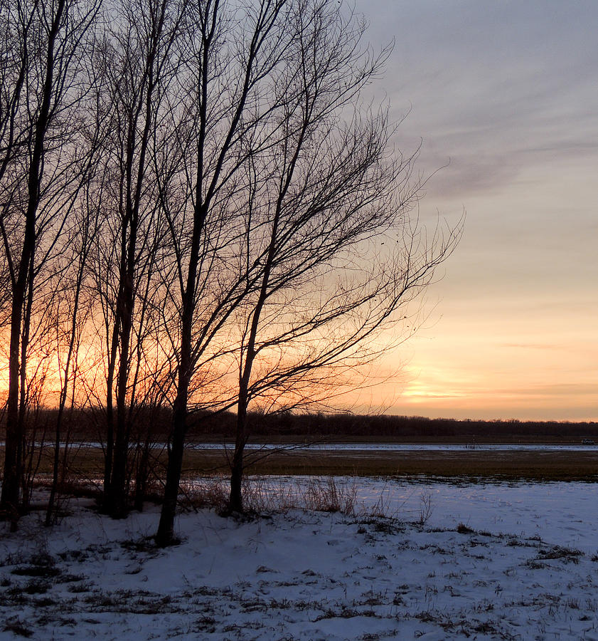 Winter Sunset Photograph by Tracy Salava - Fine Art America