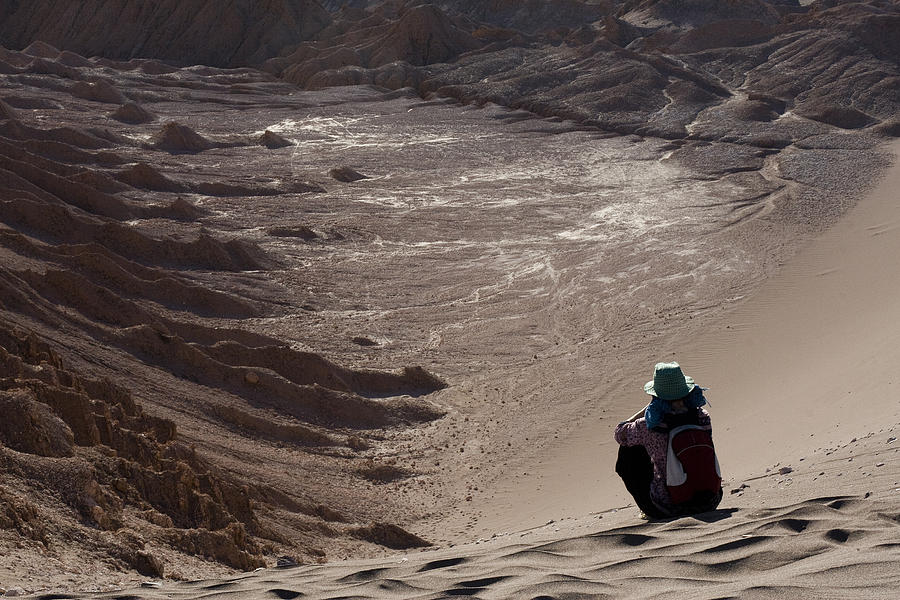 Woman in desert Photograph by Lucas Guardincerri - Fine Art America