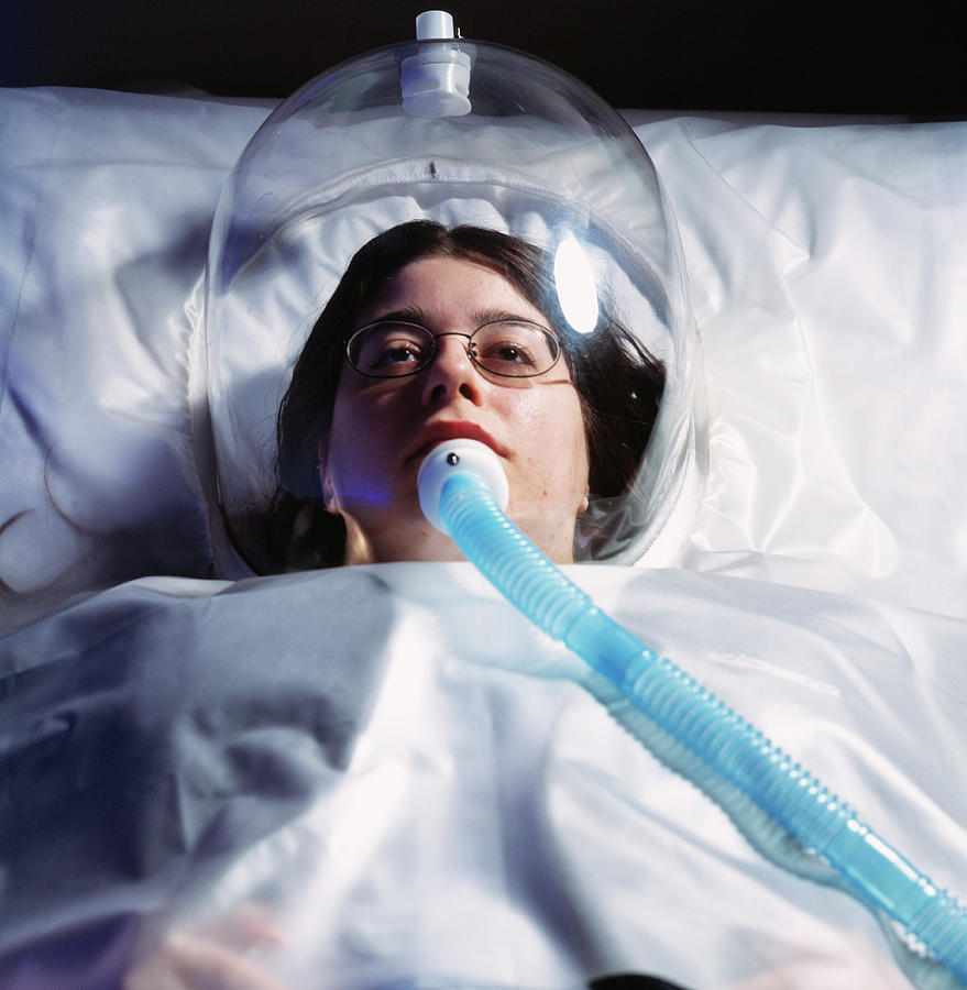 Woman In Metabolic Chamber Photograph By Mauro Fermarielloscience Photo Library Pixels