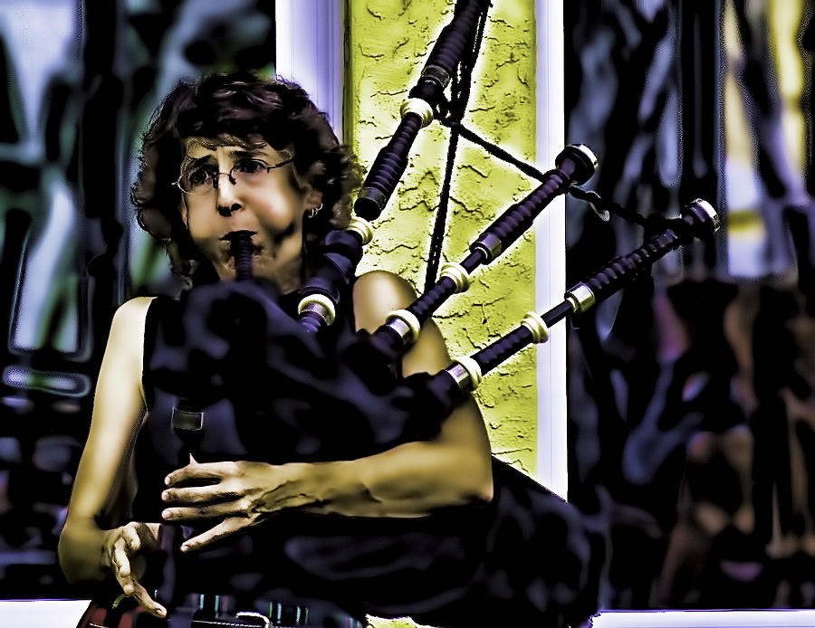 Woman Playing Bagpipes Photograph By Jay Droggitis Fine Art America