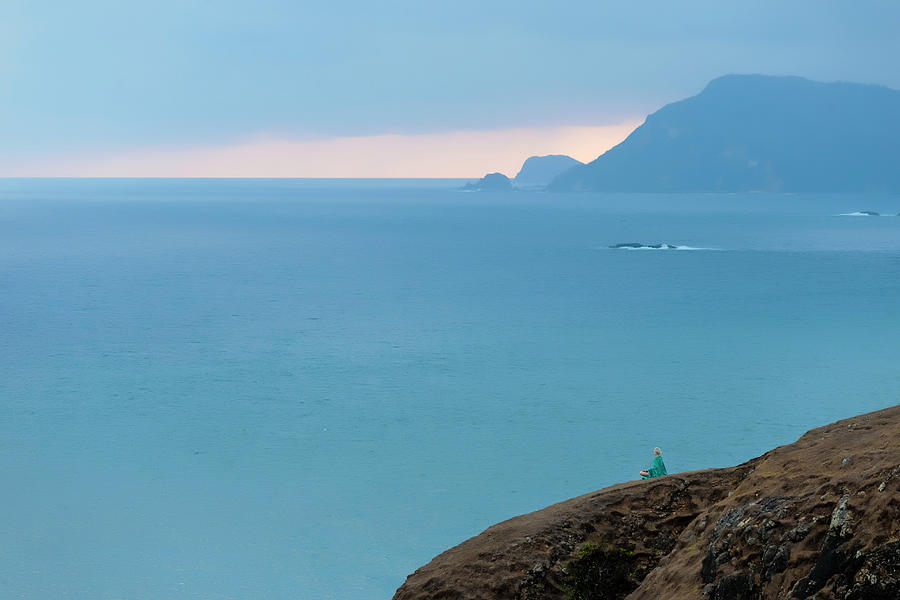 Woman Sitting On Seashore, Kuta Photograph by Konstantin Trubavin - Fine Art America