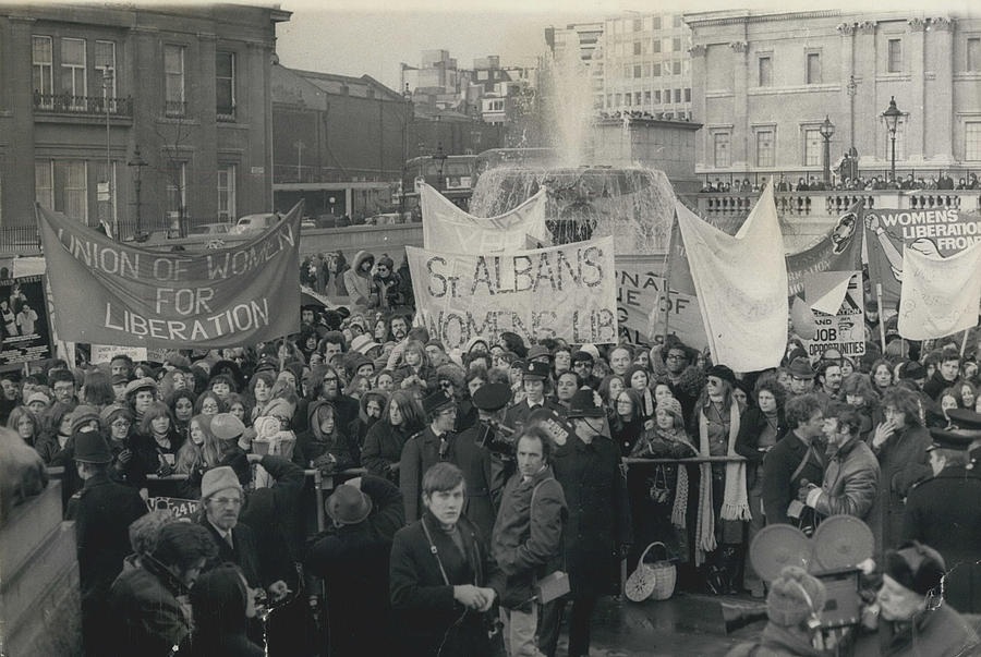 Women’s Liberation Movement hold Rally in Trafaigar Square after March ...