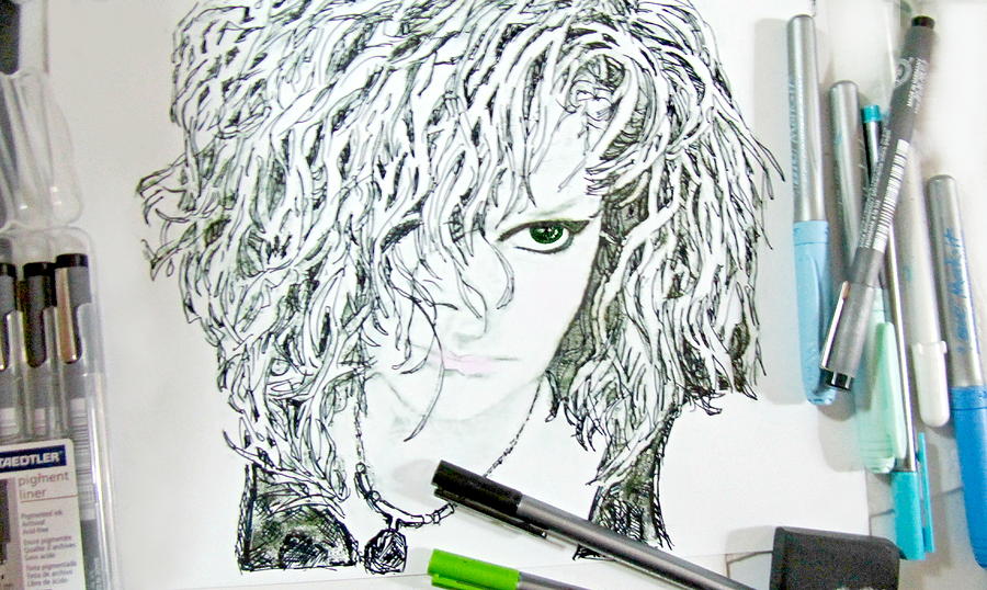 Work in process Self-Portrait Inks Photograph by Danielle Parent - Fine ...