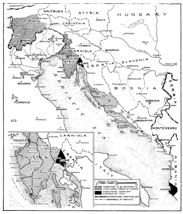 World War I Map, C1919 Painting by Granger | Pixels