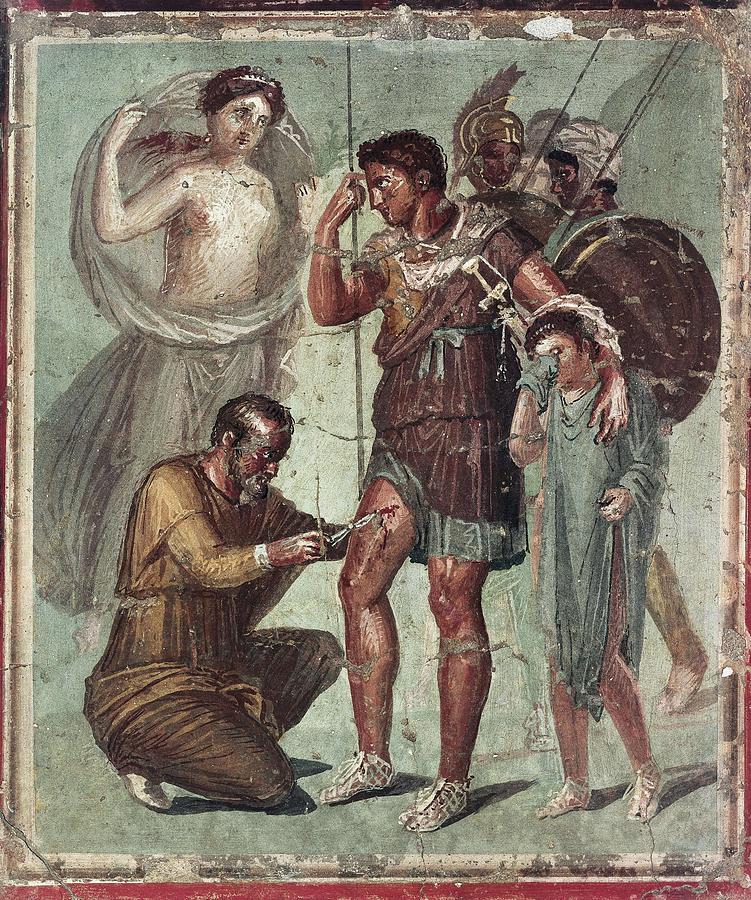 Wounded Aeneas. 2nd Half 1st C Photograph by Everett - Pixels