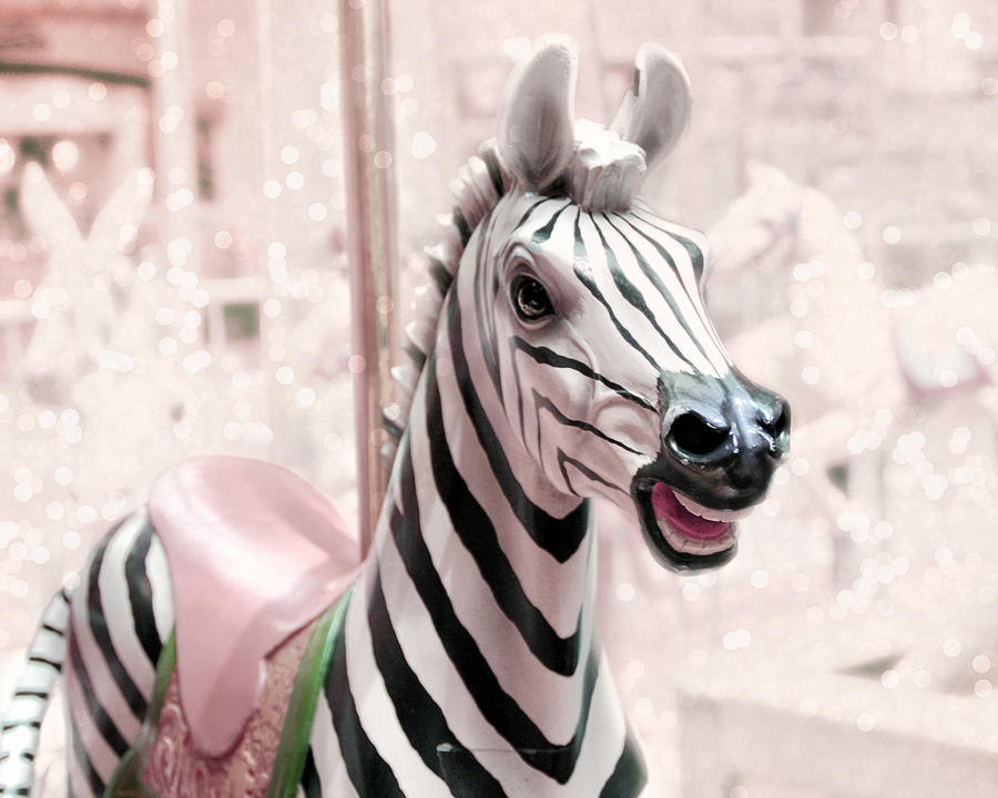 Zebra Carousel Photograph