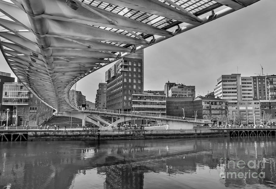 Zubizuri bridge. Bilbao Photograph by Dmitry Zhukov - Fine Art America