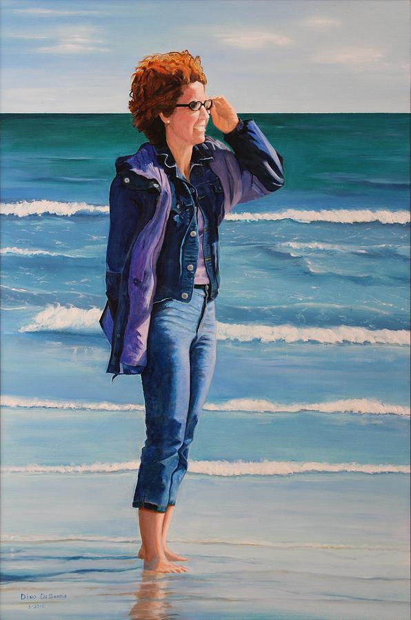 Spring Beach Painting by Dino DeSantis | Fine Art America