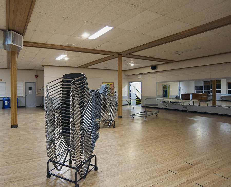 A Large Open Hall With Stackable Photograph by Marlene Ford