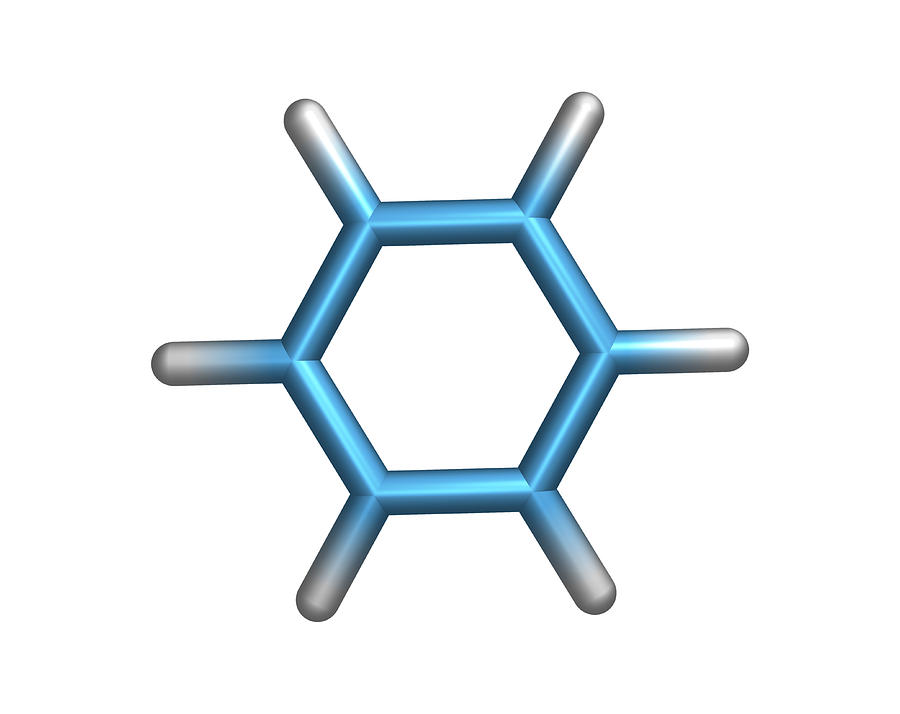 Benzene Molecule Photograph by Dr Tim Evans