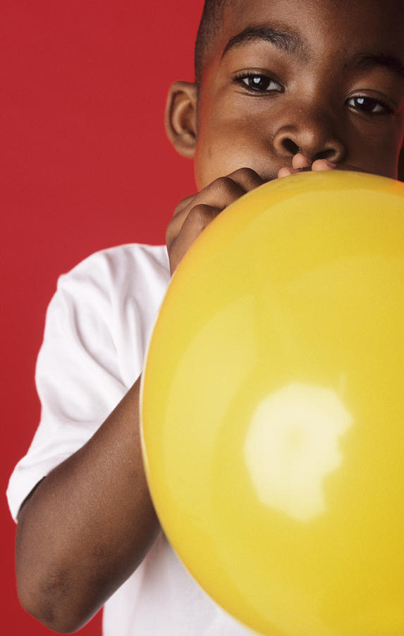 Blowing Up A Balloon Photograph by Ian Boddy | Fine Art America