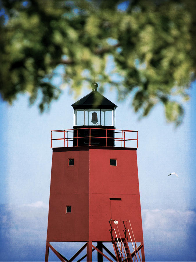 Charlevoix South Pier Lighthouse Photograph by Christy Woods - Fine Art ...