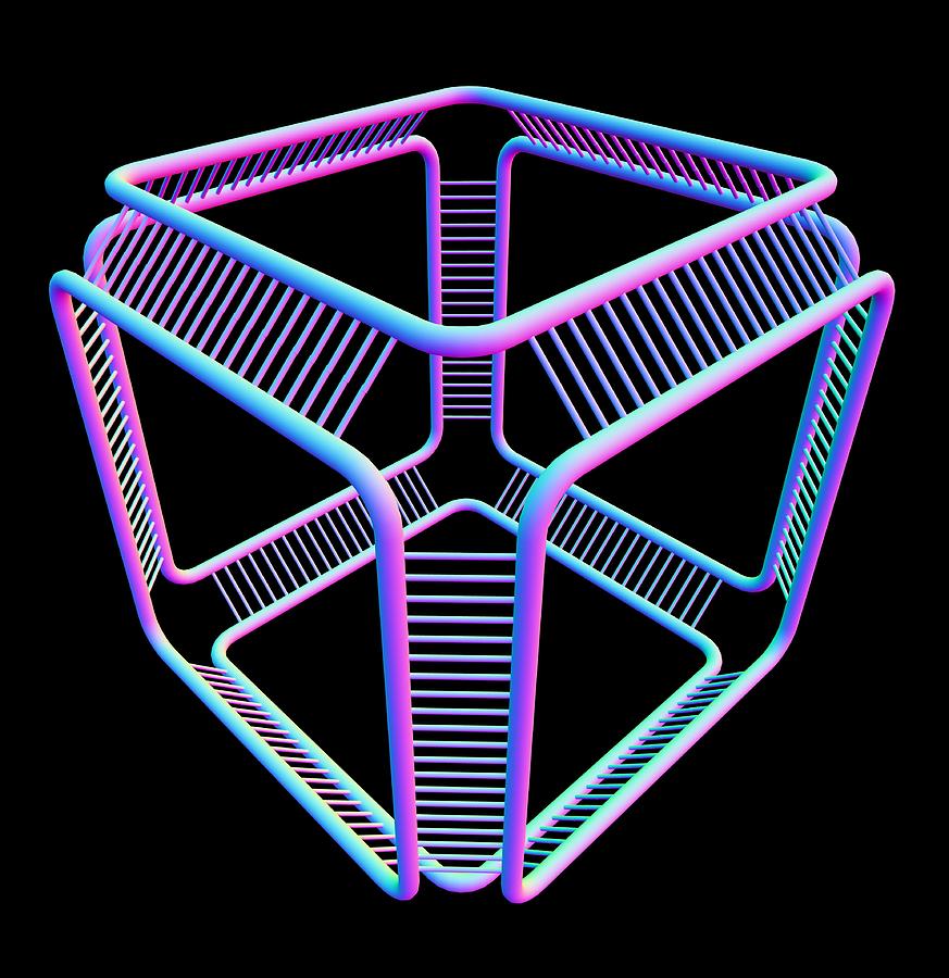 Dna Cube, Conceptual Artwork Photograph by Pasieka - Fine Art America