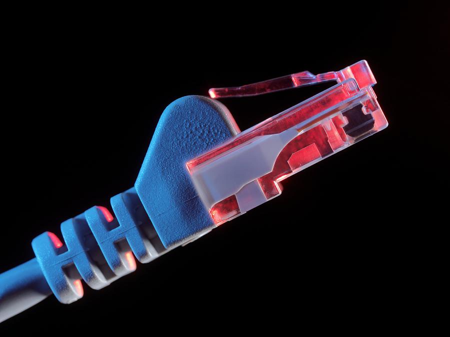 Ethernet Network Connector #1 by Science Photo Library