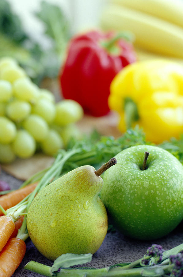 Fruits And Vegetables Photograph by David Munns - Pixels