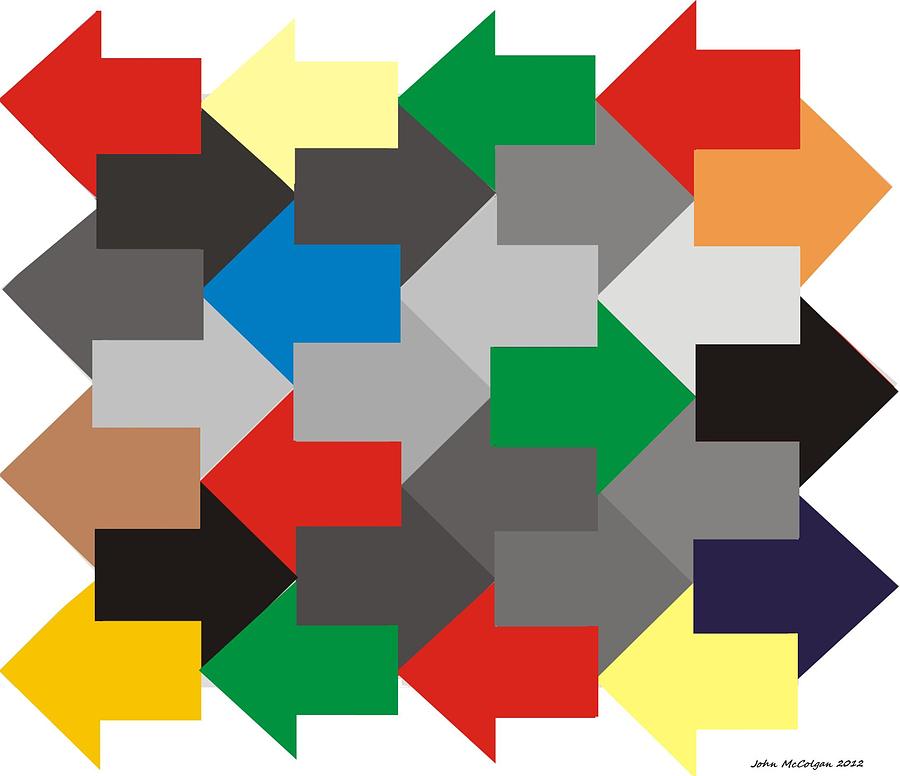 Interlocked Arrows Painting by John McColgan - Fine Art America