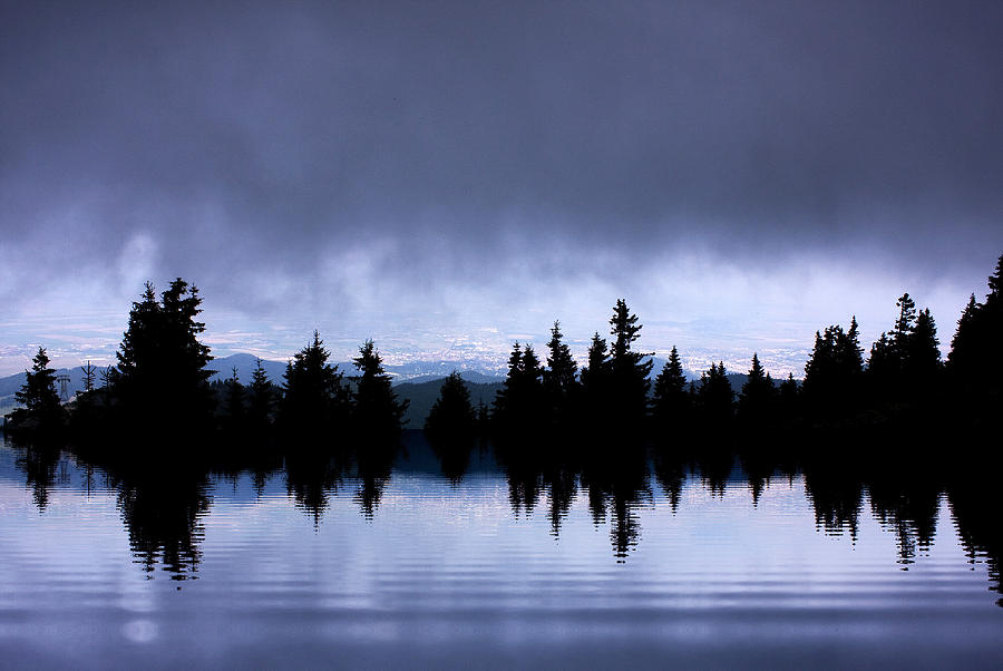 Lake reflection Digital Art by Odon Czintos - Fine Art America