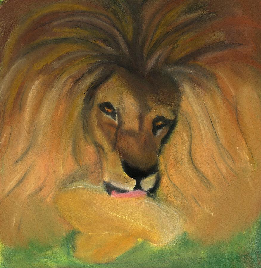 Lion Mixed Media by Caitlin Pennington - Fine Art America