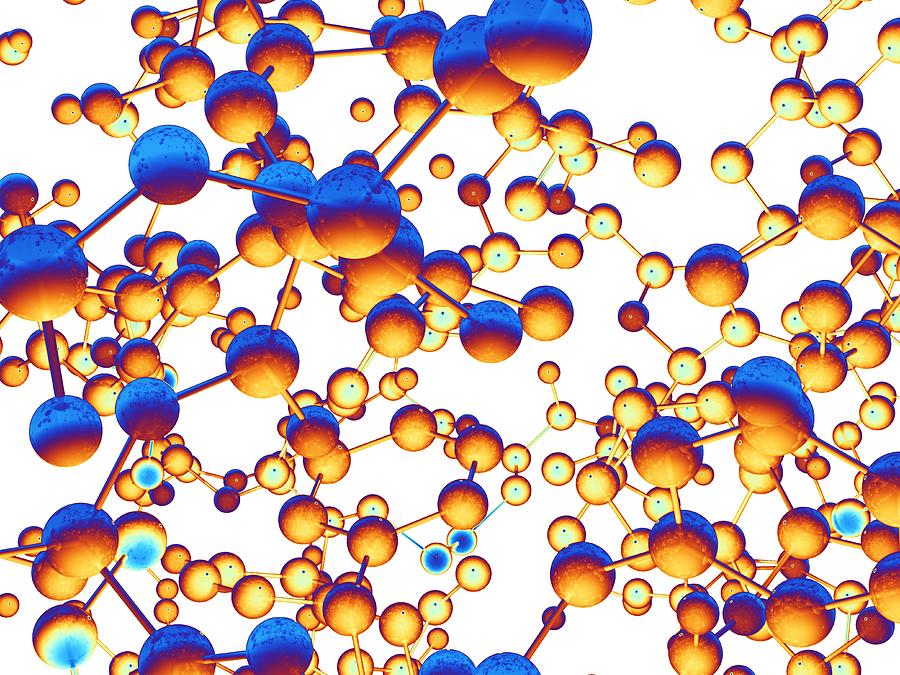 Molecular Structures, Computer Artwork Photograph by Pasieka - Fine Art ...