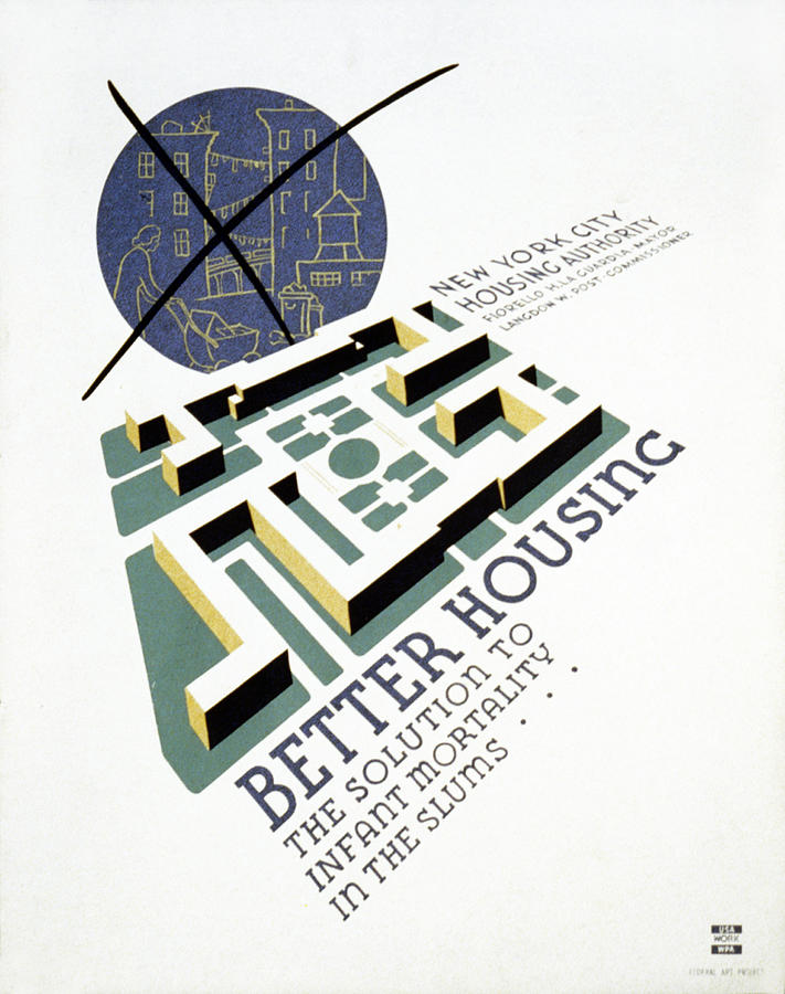 Poster Promoting Better Housing #1 by Everett