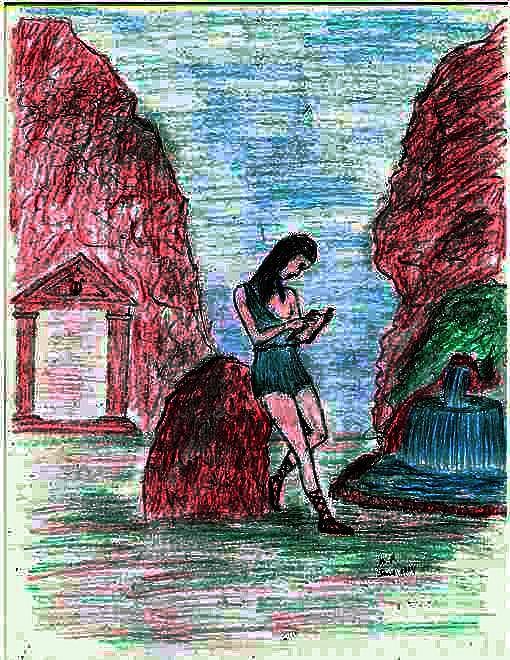The Reader Drawing by Michael Repoulis - Fine Art America