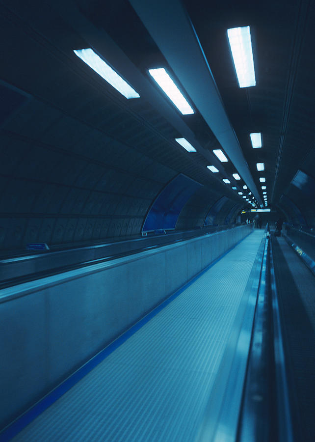 Underground Travelator Photograph by Carlos Dominguez - Fine Art America