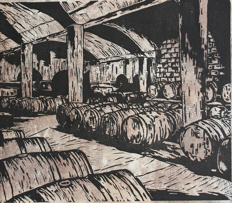Wine Cellar Drawing by William Cauthern - Fine Art America