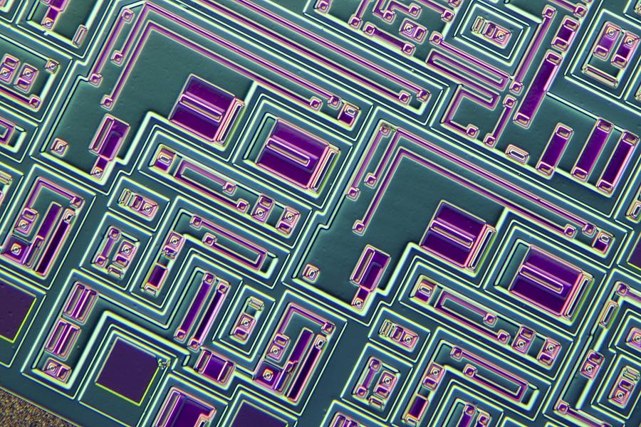 Microchip, Light Micrograph Photograph by Pasieka - Pixels