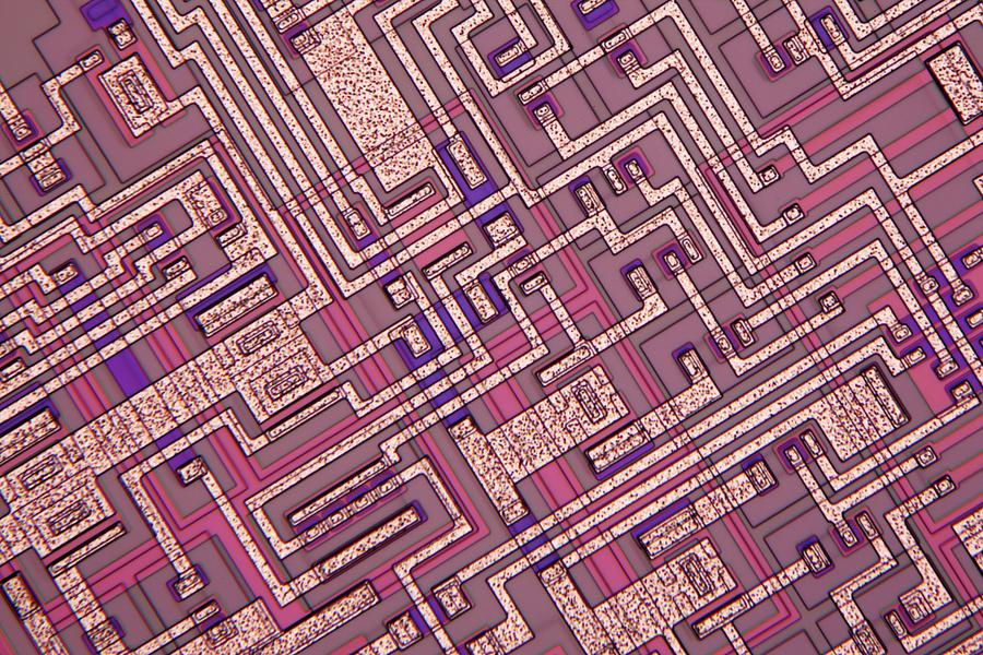Microchip, Light Micrograph Photograph by Pasieka - Fine Art America