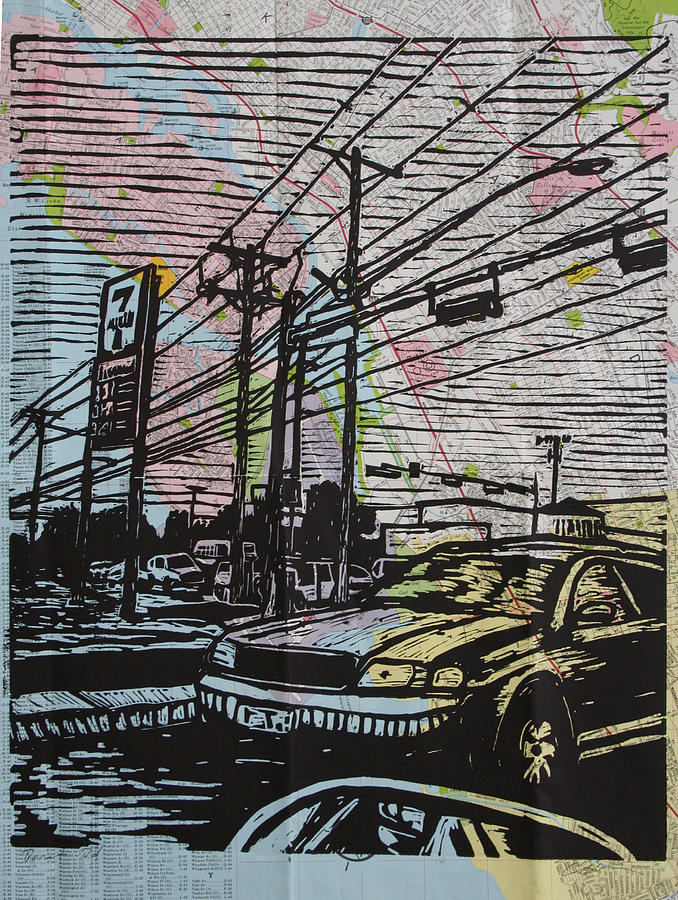 Burnet Road Drawing by William Cauthern - Fine Art America