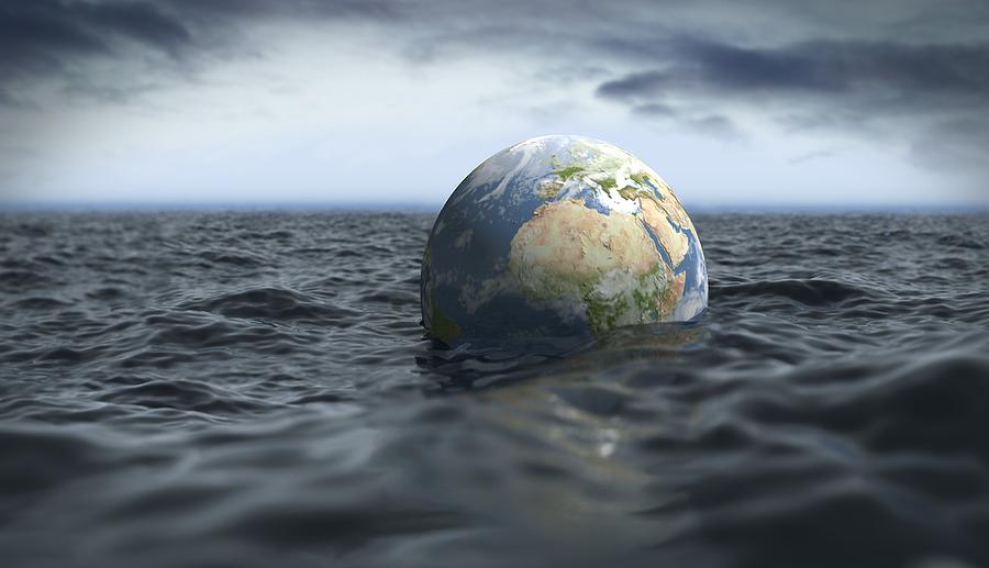 Drowning Earth, Conceptual Image #2 Photograph by Karsten Schneider ...