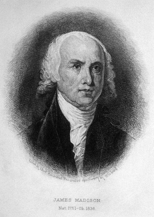 James Madison 1751-1836, U.s. President Photograph by Everett - Pixels