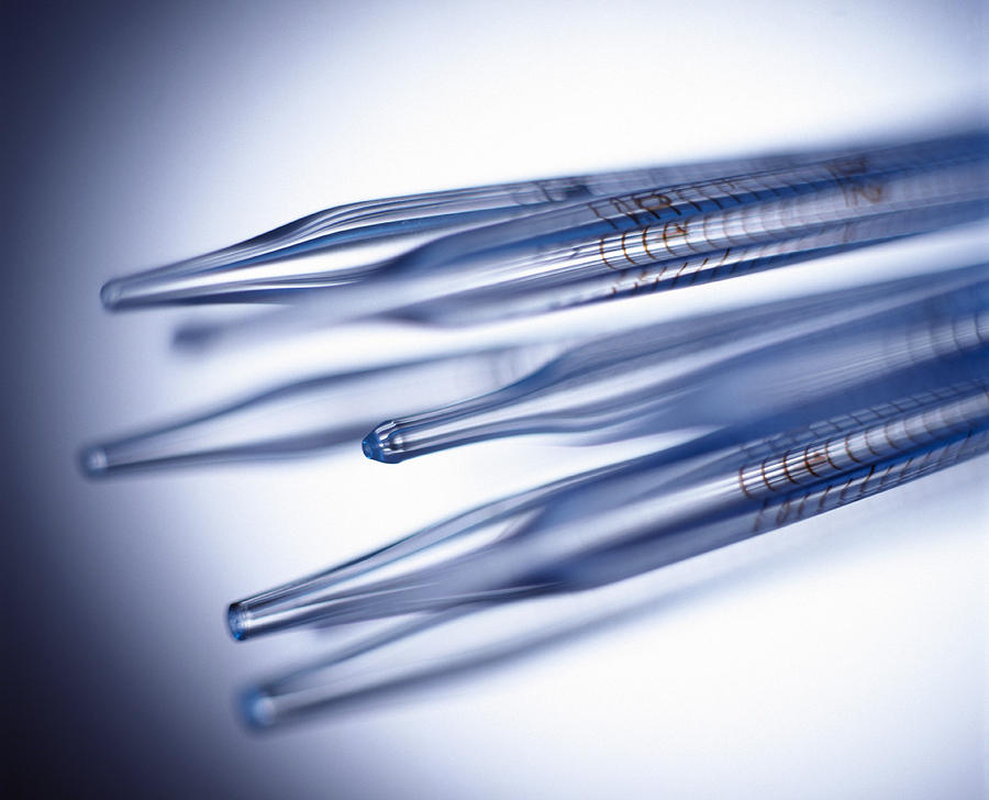 Pipettes Photograph by Tek Image - Pixels