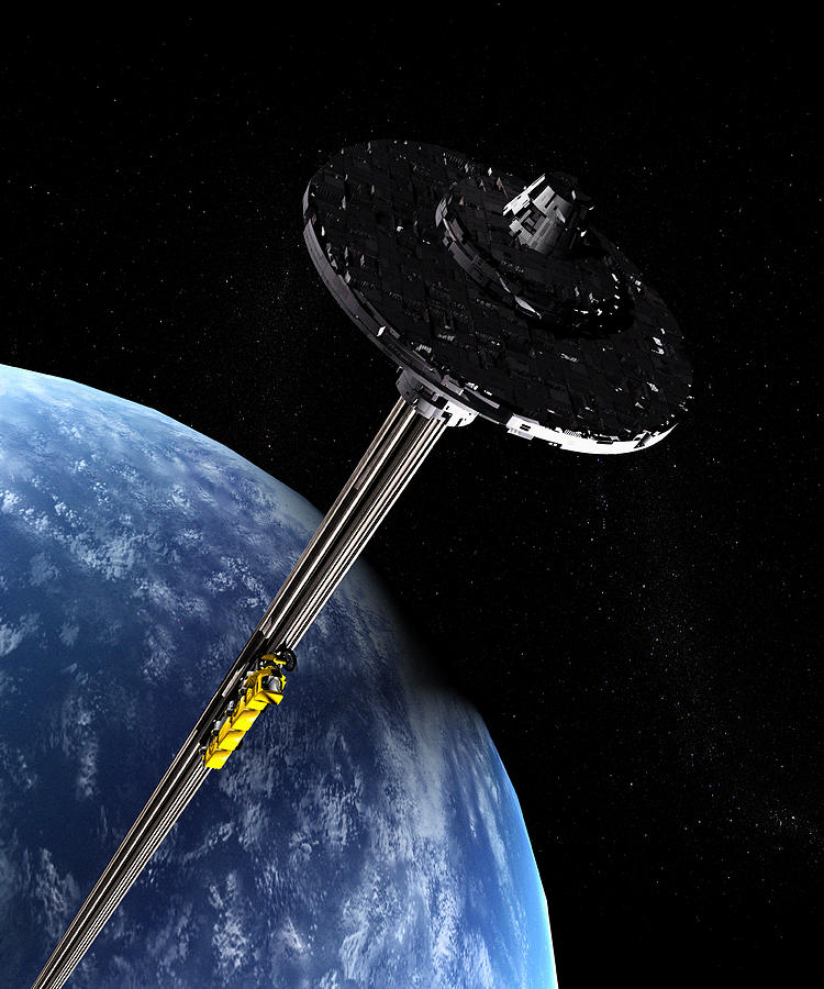 Space Elevator, Artwork #2 Photograph by Science Photo Library - Pixels